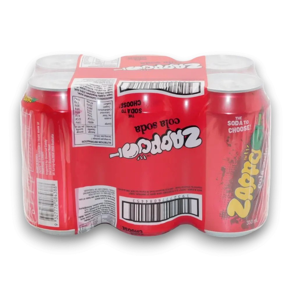 Zappo Cola Soda Cans 6x350ml