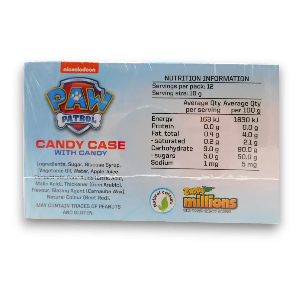 Paw Patrol Candy Case 12 x 10g