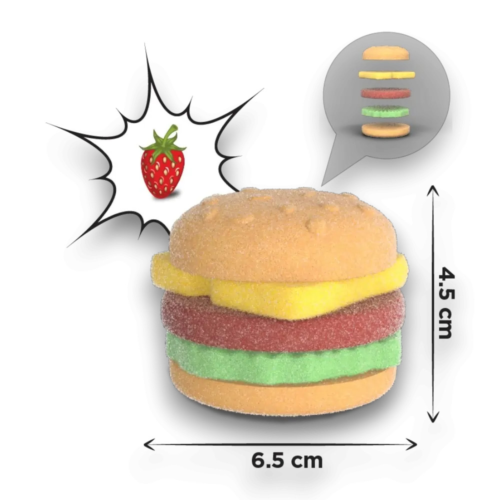 Yammiez Mallow Burger - 12 x 50g | Novelty Marshmallows