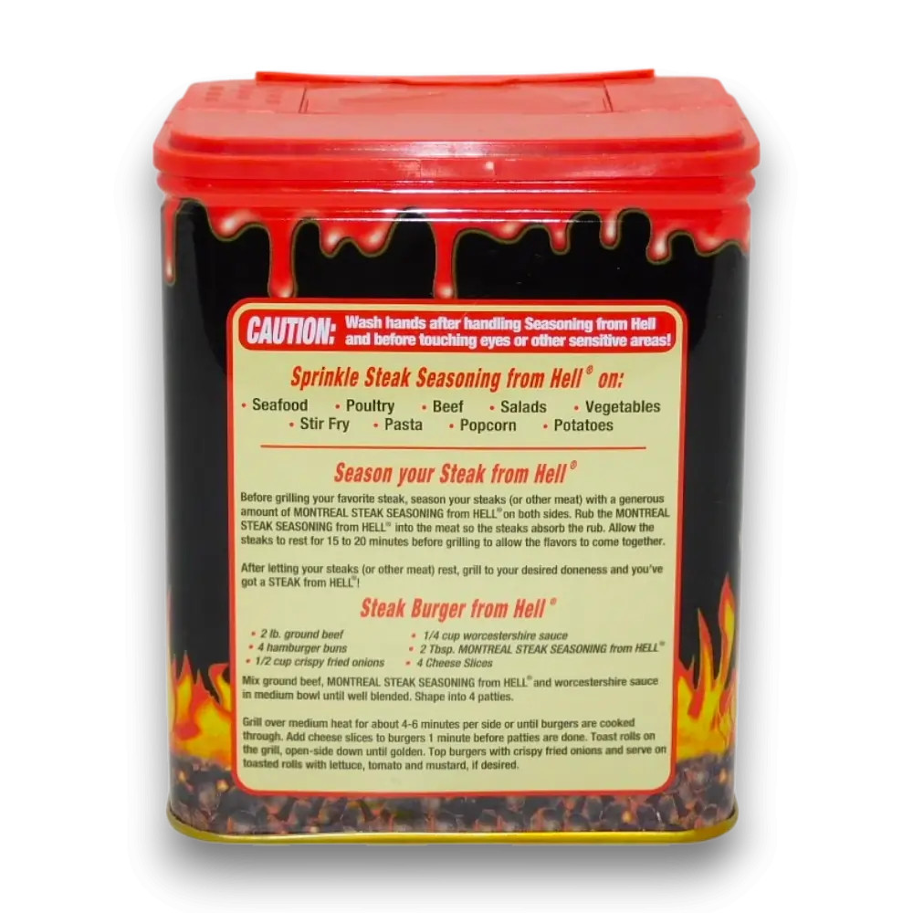 From Hell Montreal Steak Seasoning Salt 305g