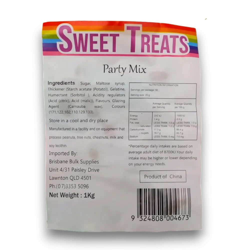 Sweet Treats - Party Mix (1kg Bag)
