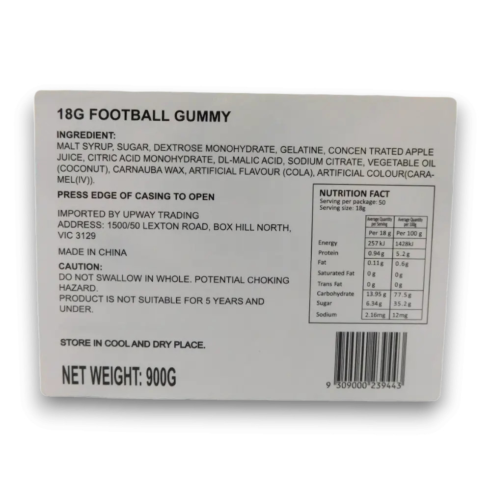 Jam Gummy - Football (50 Units)