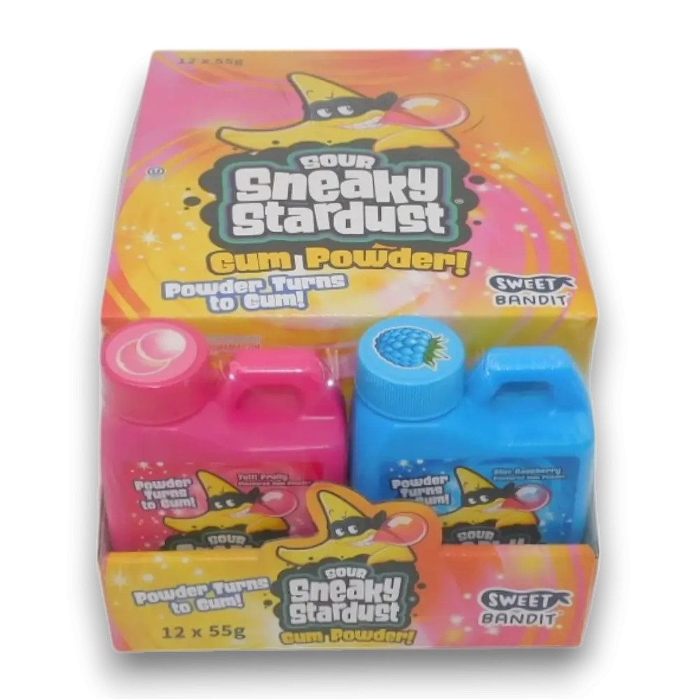 Sweet Bandit - Sour Sneaky Stardust Gum Powder (Display unit | 12 x 55g ...
