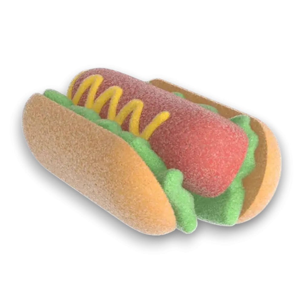 Yammiez Sour Hot Dog Mallows (12 x 50g)