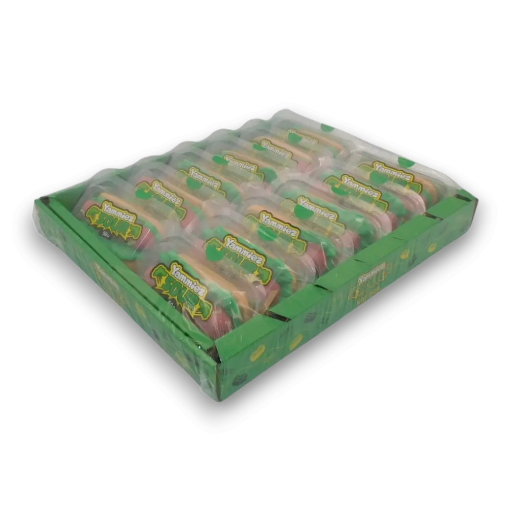 Yammiez Sour Hot Dog Mallows (12 x 50g)