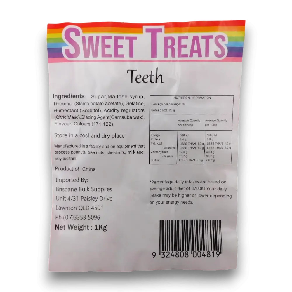 Sweet Treats - Teeth (1kg bag)