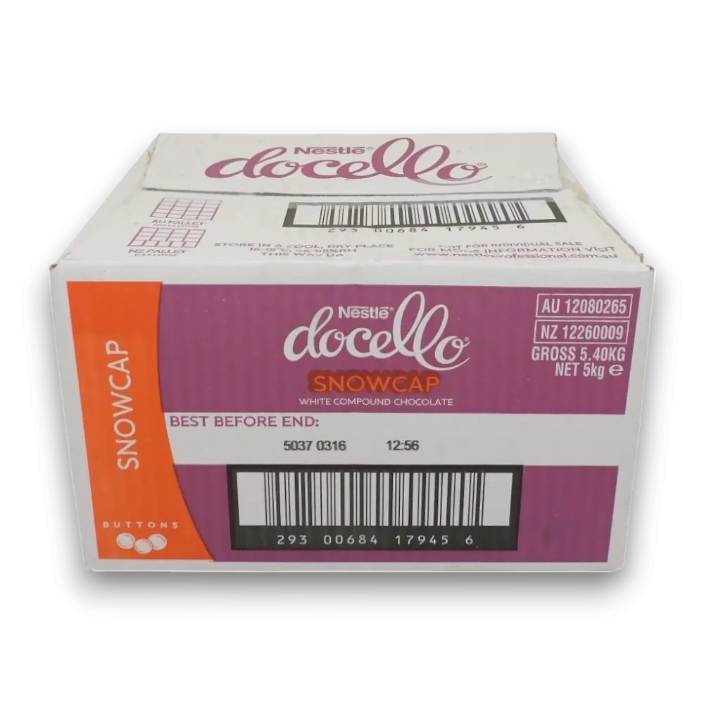 Snowcap White Chocolate Buttons 5kg – Nestlé Docello
