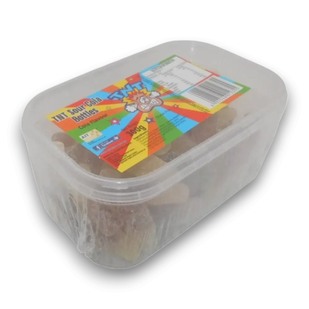 TNT - Sour Cola Bottles (300g tub)