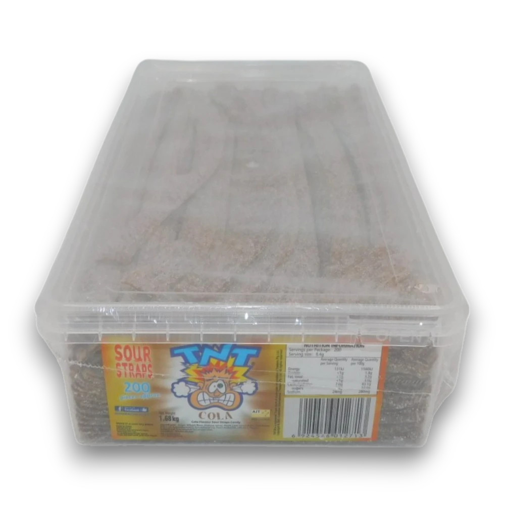 TNT Sour Straps Cola 1.68kg Tub