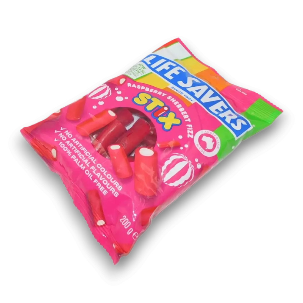 Life Savers - Stix - Raspberry Sherbert Fizz (200g bag)