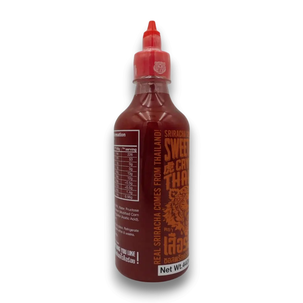 Crying Thaiger - Sriracha Chilli Sauce - Sweet Chilli (440ml bottle)