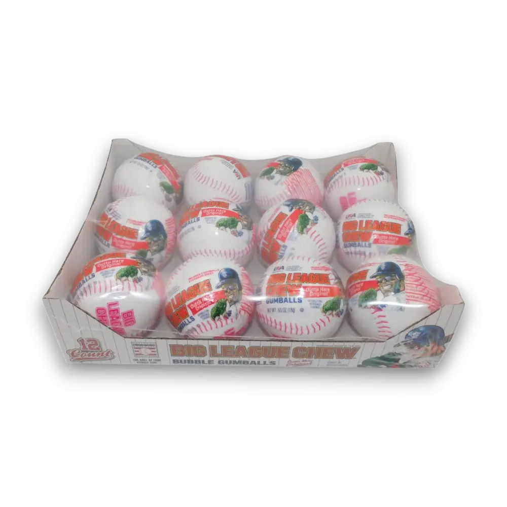 Big League Chew - Bubble Gumballs - Outta Here Original (Display unit ...