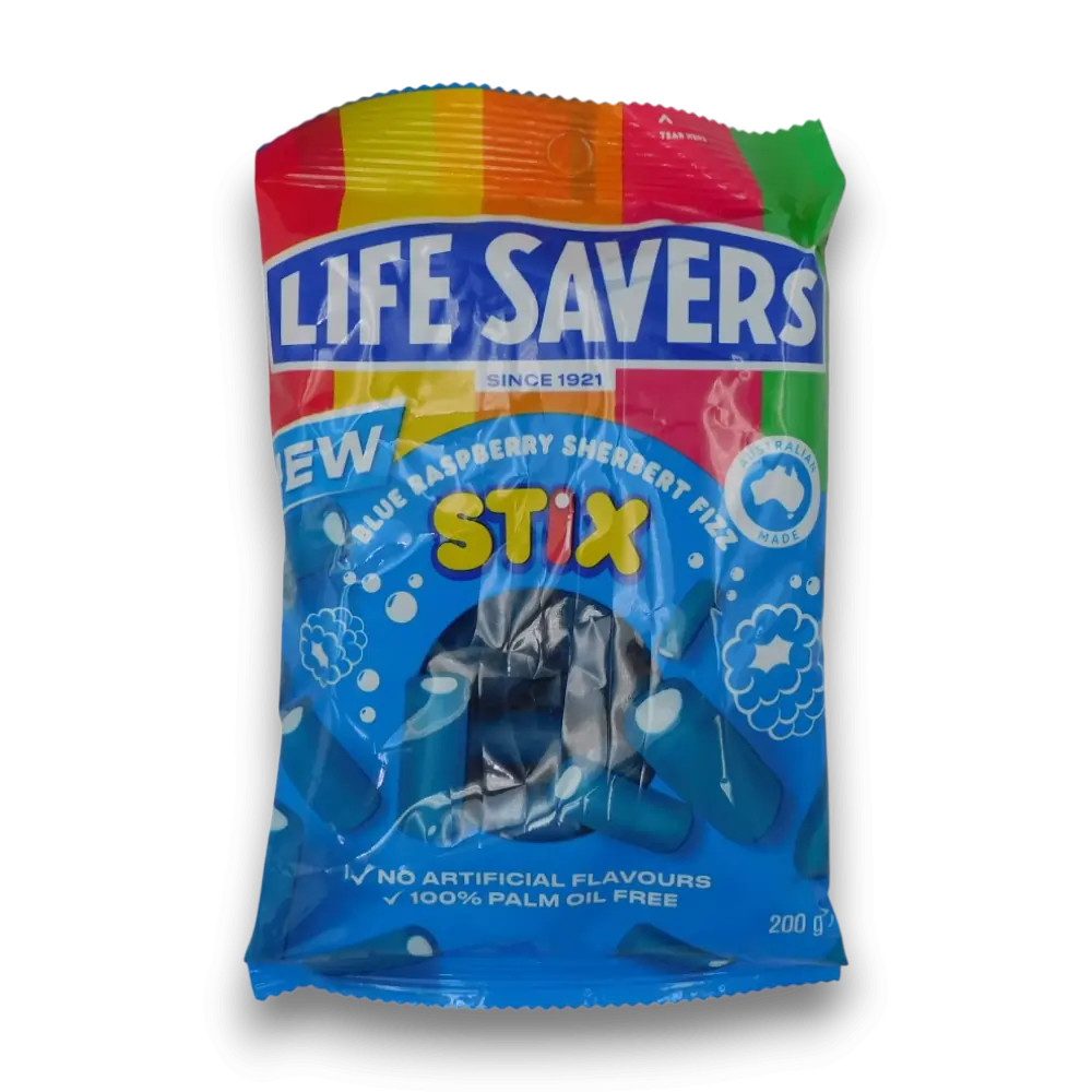 Life Savers - Stix - Blue Raspberry Sherbert Fizz (200g bag)