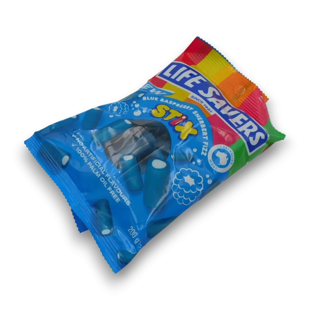 Life Savers - Stix - Blue Raspberry Sherbert Fizz (200g bag)