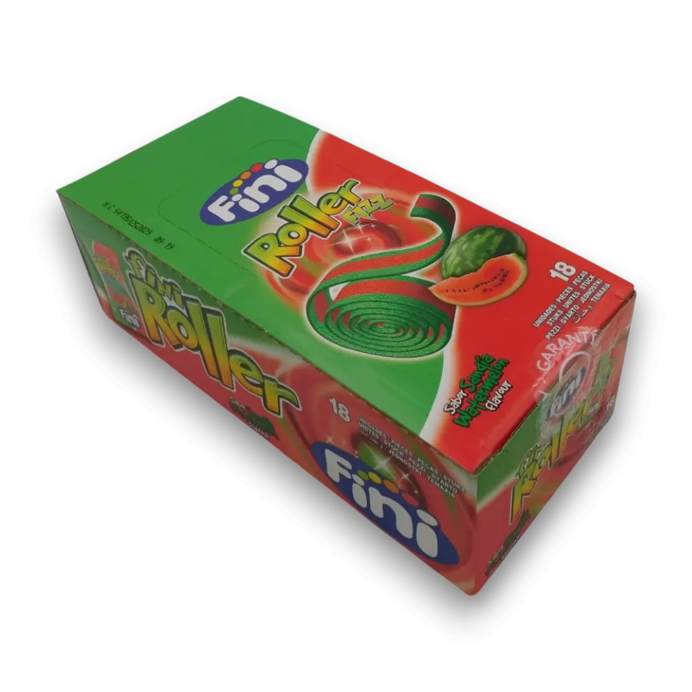 Fini - Roller Fizz - Watermelon Flavour (Display unit | 18 x 20g packs)