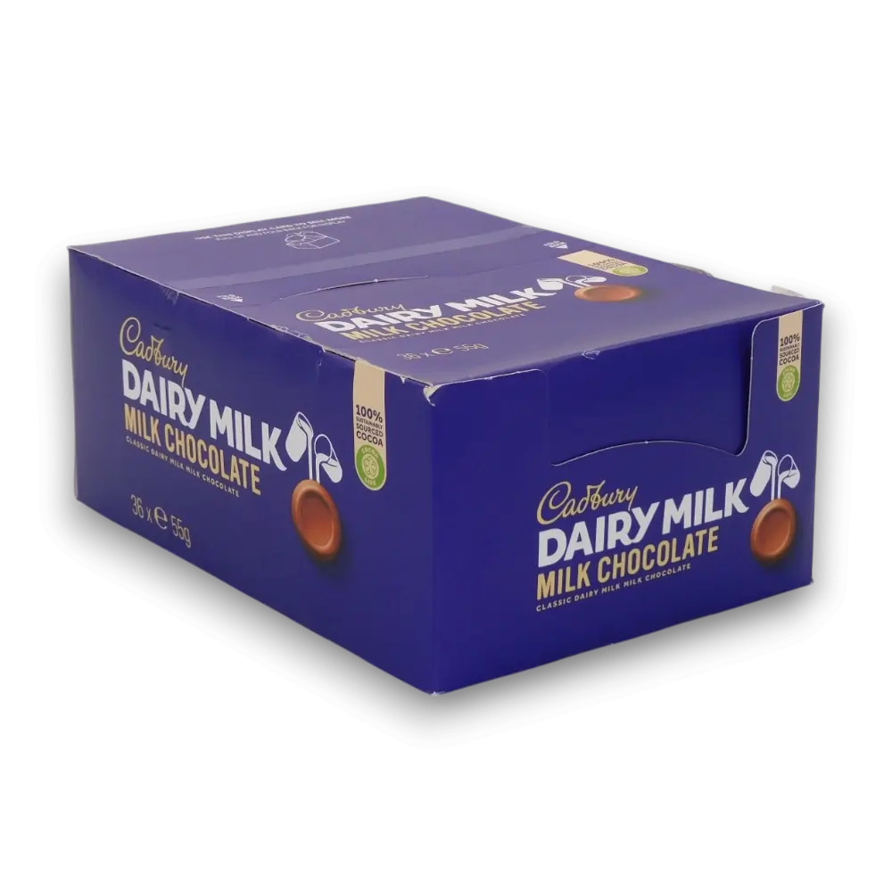 Cadbury Dairy Milk Rolls - 36 x 55g