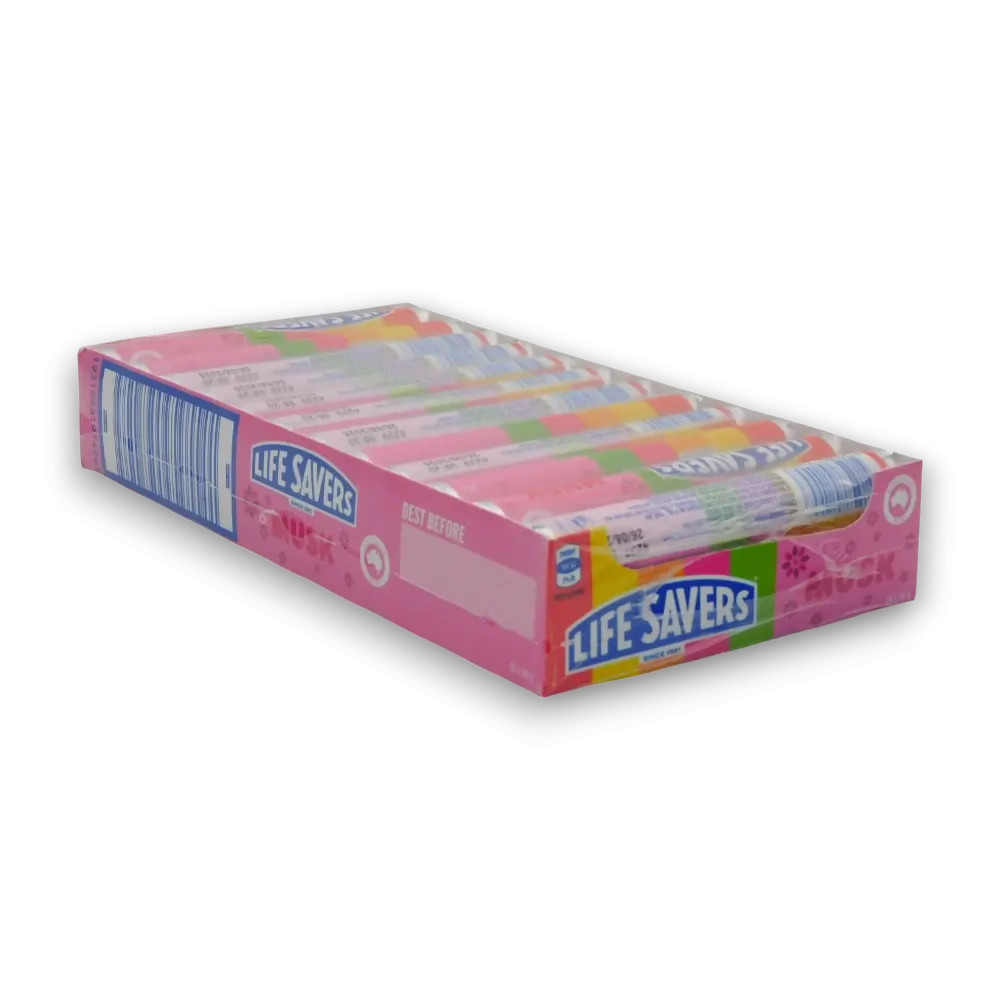 Bulk Lifesavers Mini Rolls Life Savers Fruit Tingles 36 Roll Display