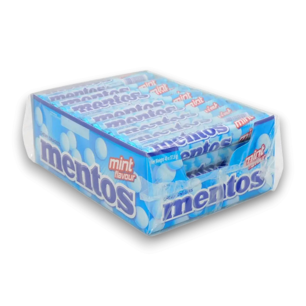 Mentos Mint Rolls - 40 Roll Display Unit