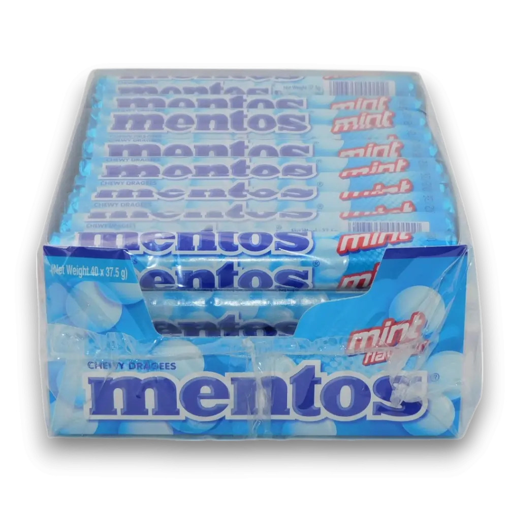 Mentos Mint Rolls - 40 Roll Display Unit