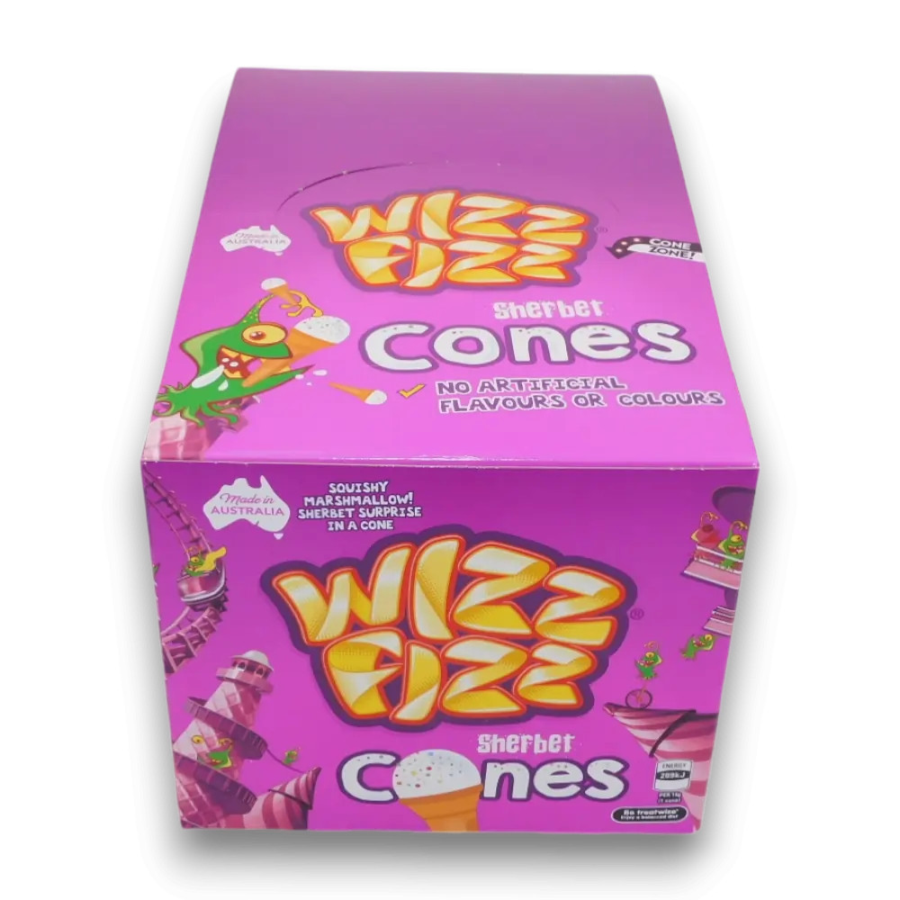 Wizz Fizz Sherbet Cones (24 Cones in Display Unit)