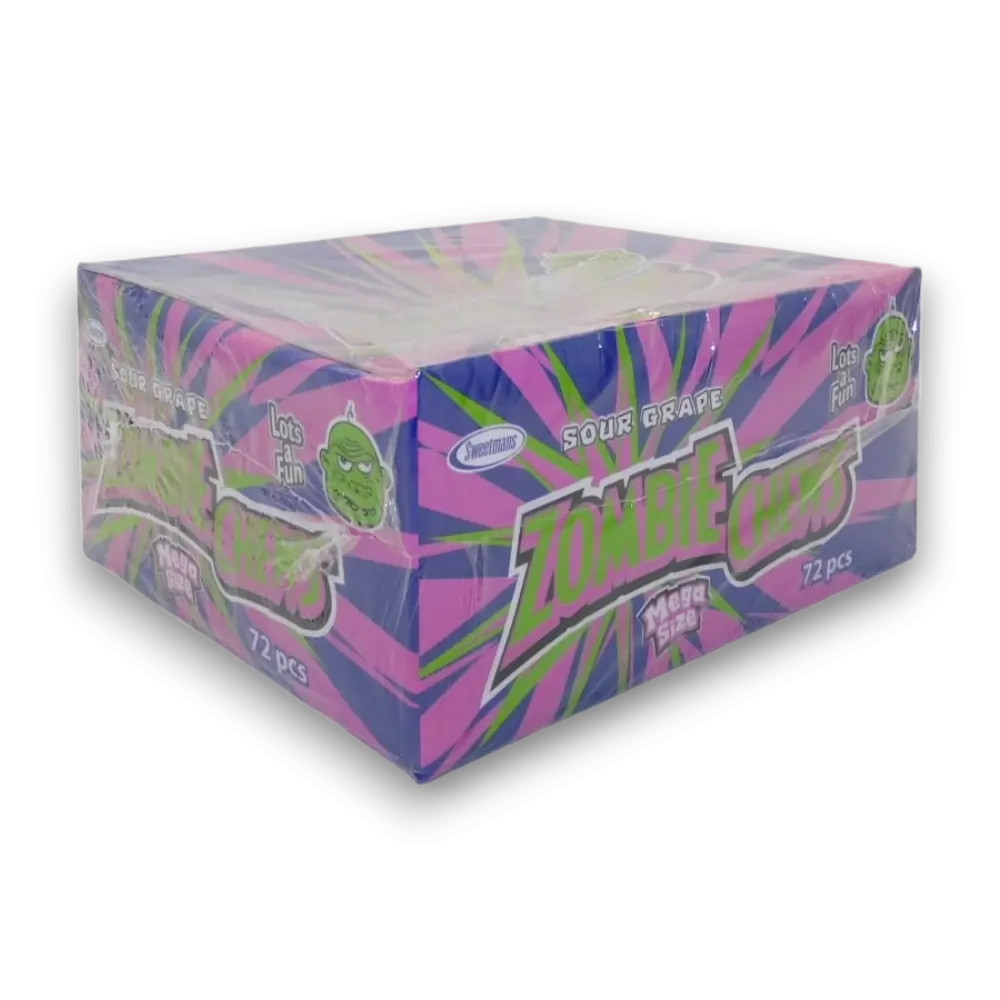 Buy Zombie Chews Sour Grape - Sherbet Filled (72 Bars)