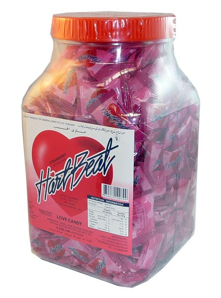 Hart Beat Love Candy - Strawberry - buy at The Professors Online Lolly ...