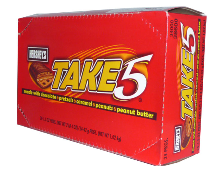 Hersheys Take 5 Bars online at The Professors Online Lolly Shop (2174)