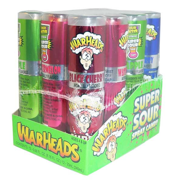 Warheads Super Sour Candy Spray - purchase at The Professors Online ...