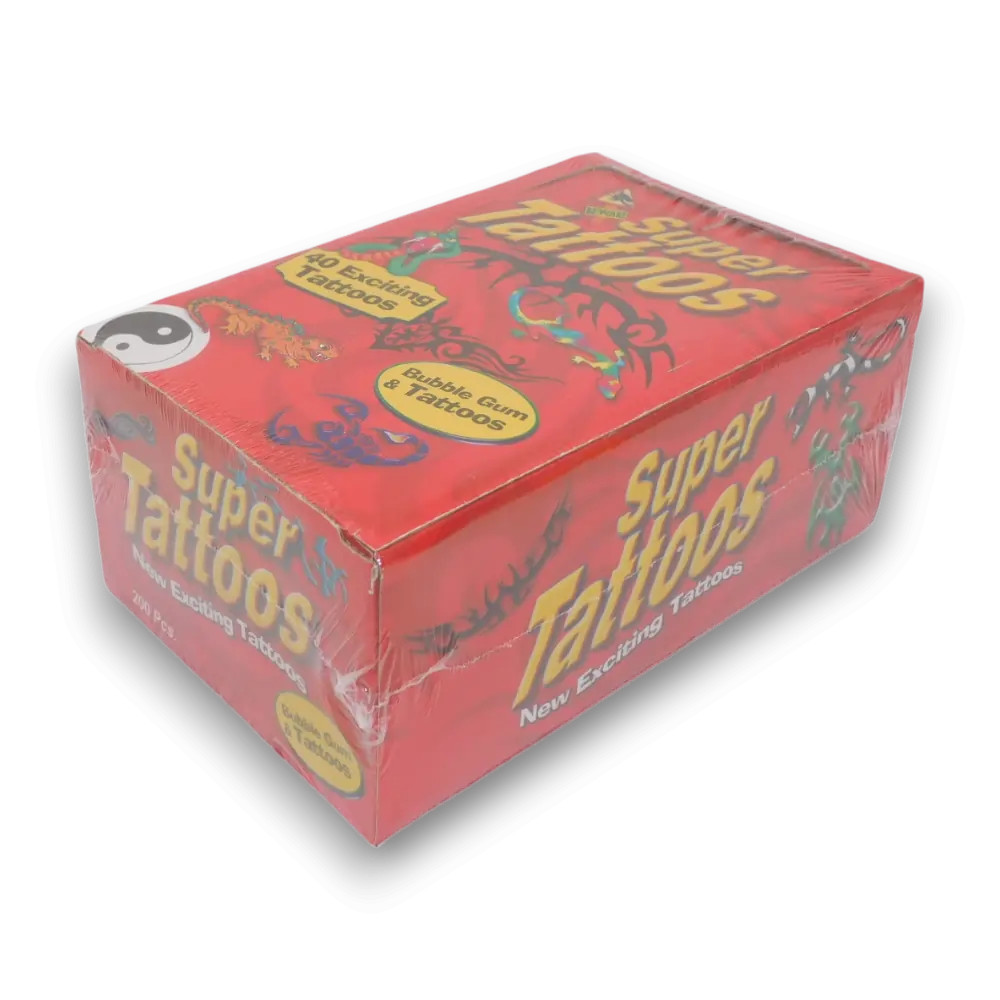 Super Tattoos Bubble Gum with 200 Pieces | Buy Online