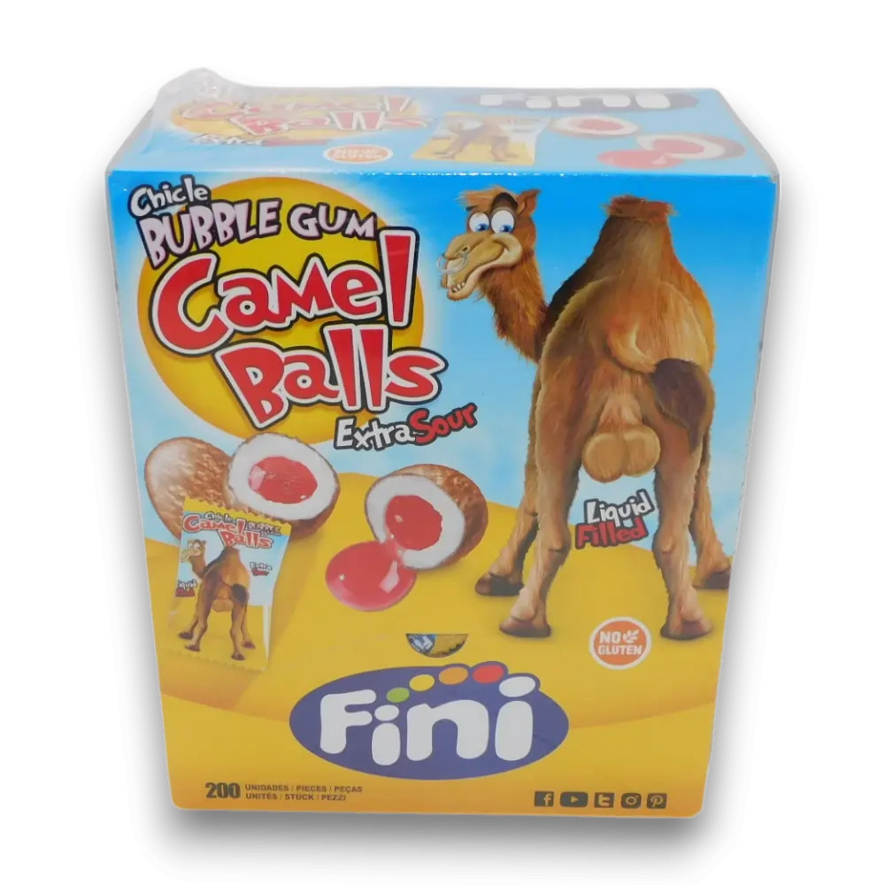Buy Camel Balls Bubble Gum Extra Sour (200pc Display) Online