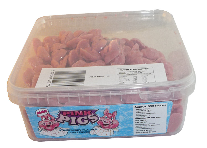 Pink Pigs - purchase at The Professors Online Lolly Shop (2771)