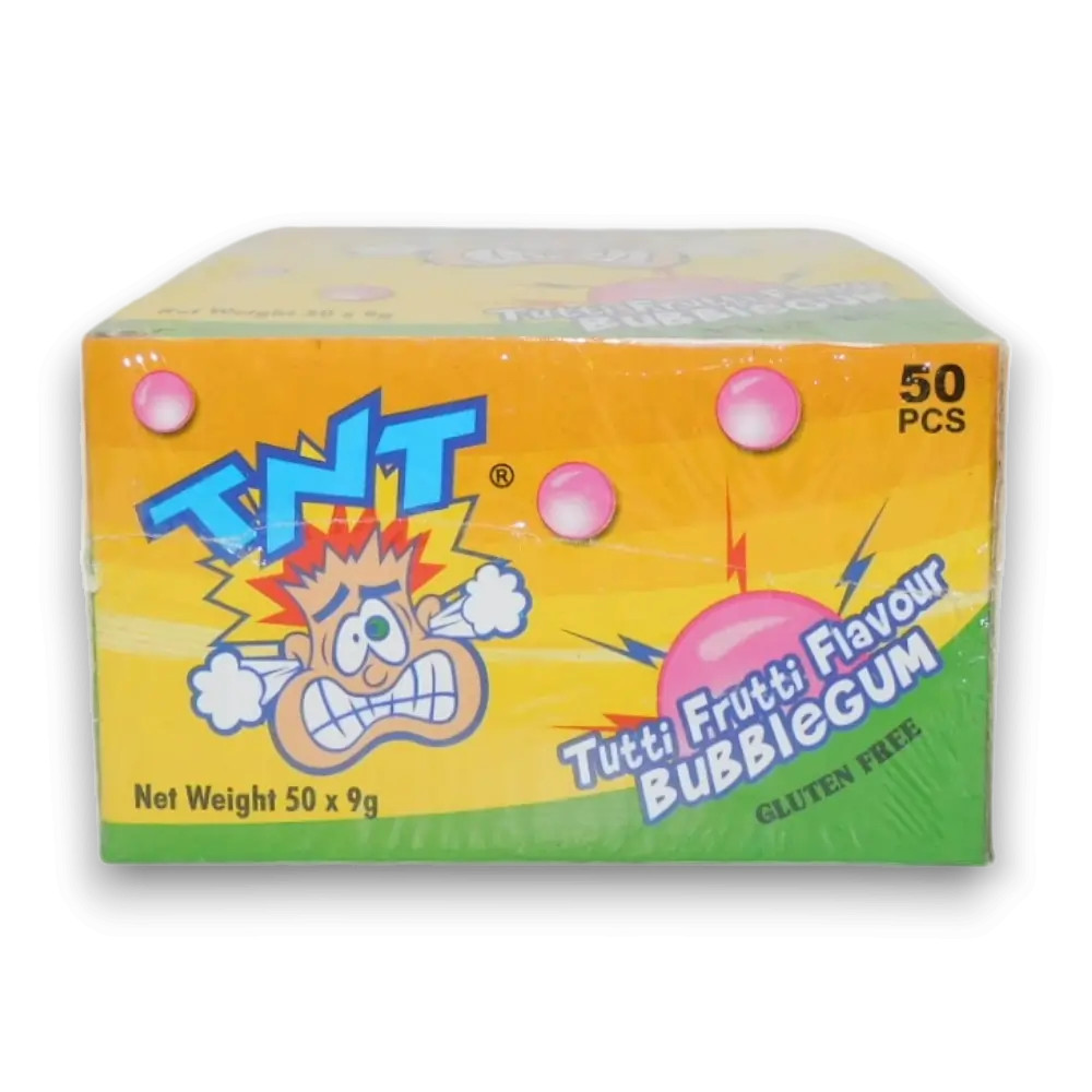 TNT Tutti Frutti Bubble Gum (50 x 9g) | Buy Online