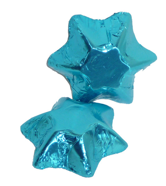 Get Chocolate Gems - Chocolate Stars - Light Blue Foil at The ...