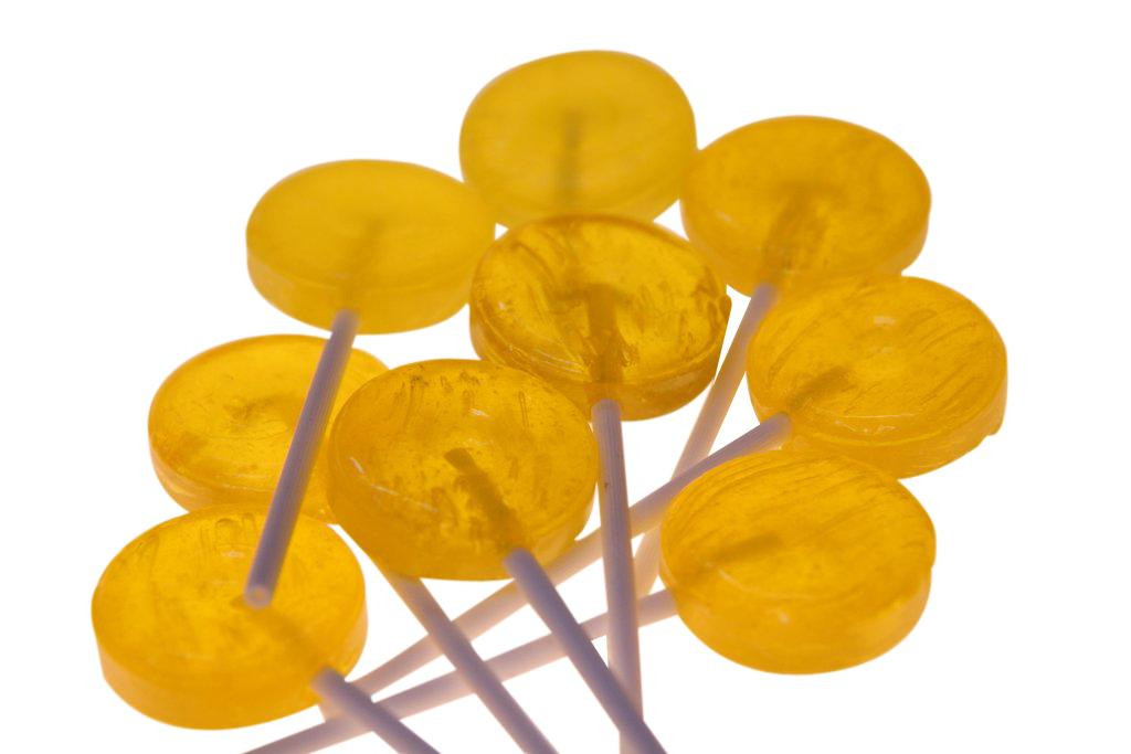 Single Colour Lollipops - Yellow - Tutti-Frutti Flavour - purchase at ...