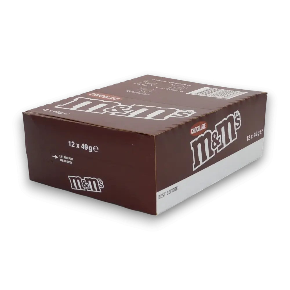 M&M'S Milk Chocolate Snack Size 12 x 49g Bags