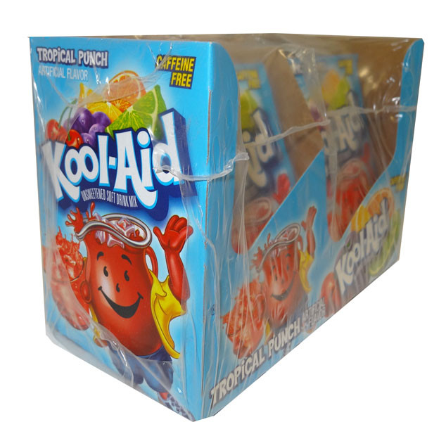 Kool-Aid - Unsweetened Soft Drink Mix - Tropical Punch (Display unit ...