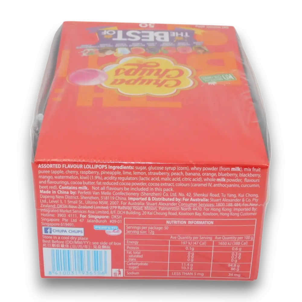 Chupa Chups Best Of (50pcs) | Order Now at The Professors