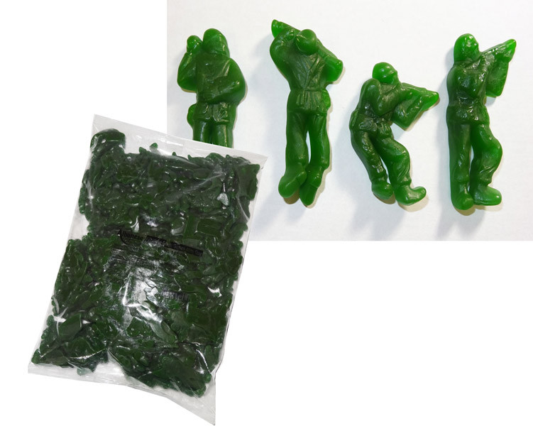 Gummi Green Army Guys - purchase at The Professors Online Lolly Shop (3719)