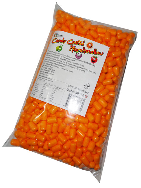 Candy Coated Marshmallows - Orange - purchase at The Professors Online ...