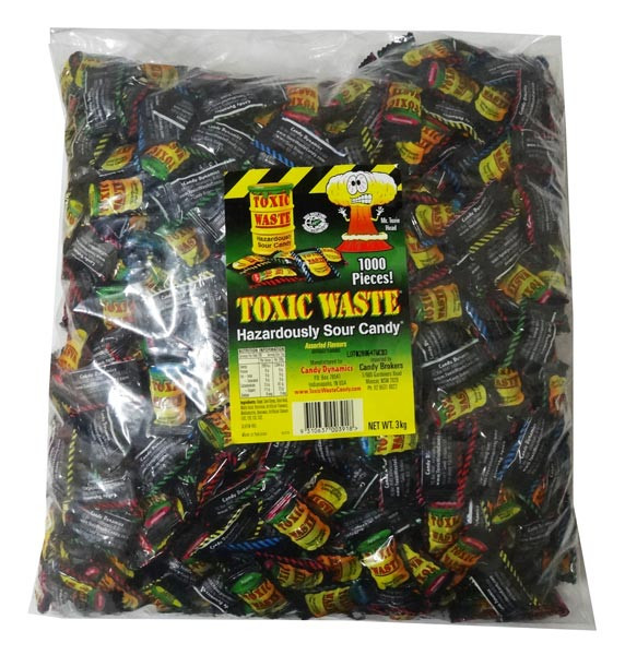 Toxic Waste Hazardously Sour Candy - buy at The Professors Online Lolly ...