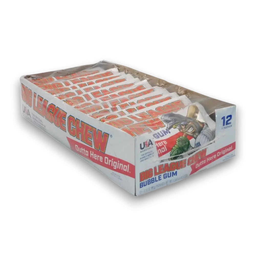 Big League Chew - Outta Here Original Bubble Gum 12-Pack