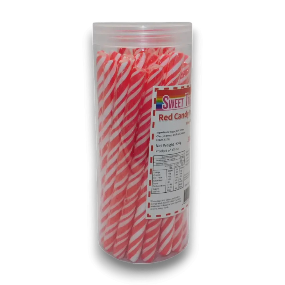 Sweet Treats Red Candy Poles - Cherry Flavour (30 x 18g)