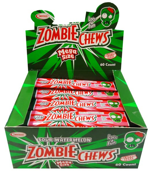 Zombie Chews - Sour Watermelon online at The Professors Online Lolly ...