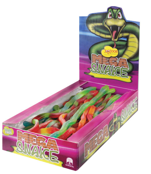 Get Joo Joos Mega Snakes at The Professors Online Lolly Shop (5176)