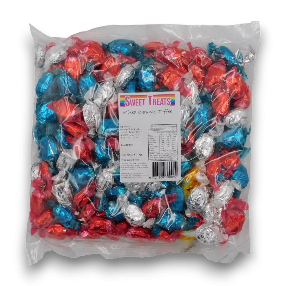 Sweet Treats Wrapped Hard Toffees - Assorted 1kg Bag