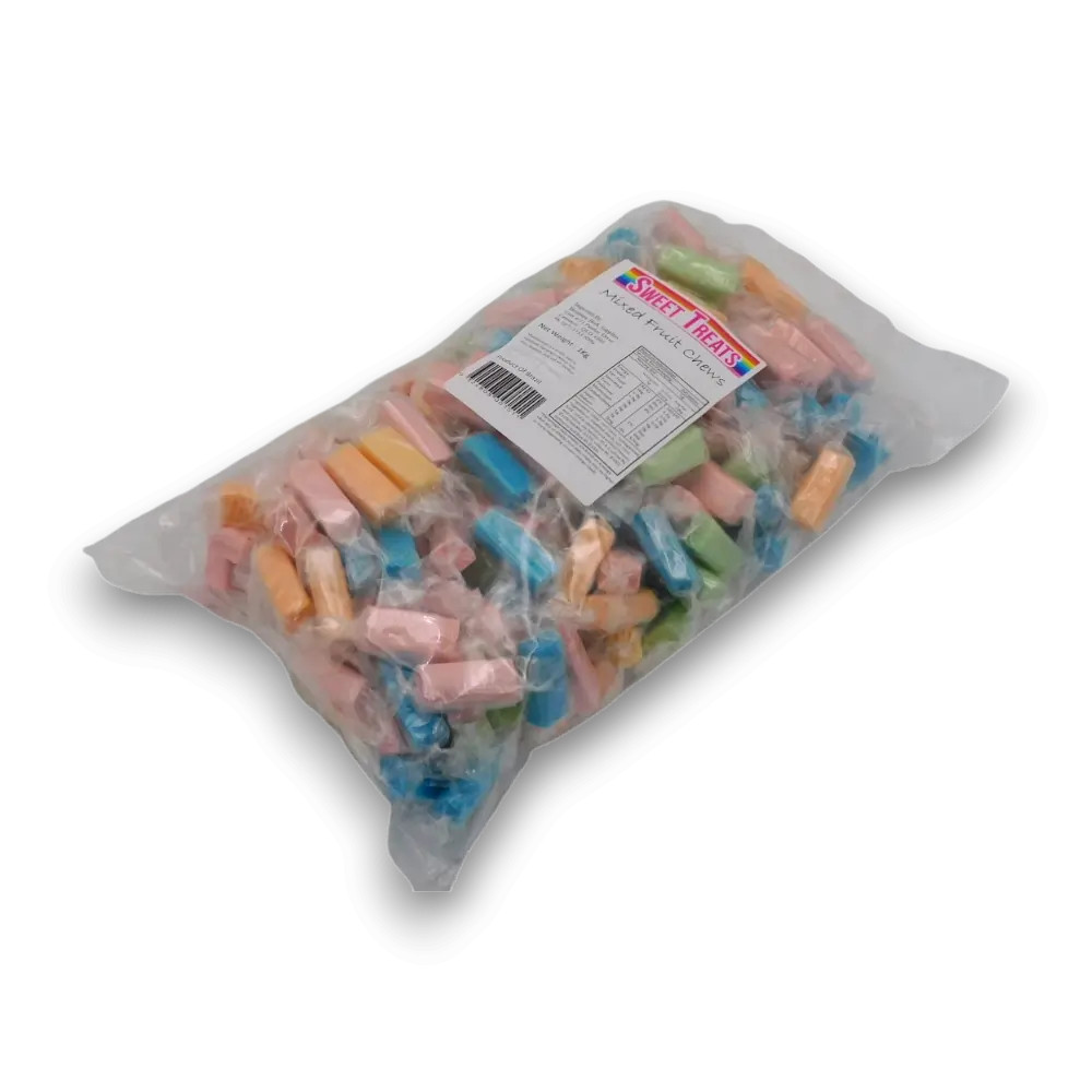 Halal Pantry 1KG Bag Of Halal Certified Fruit Chews - Assorted Fruity ...