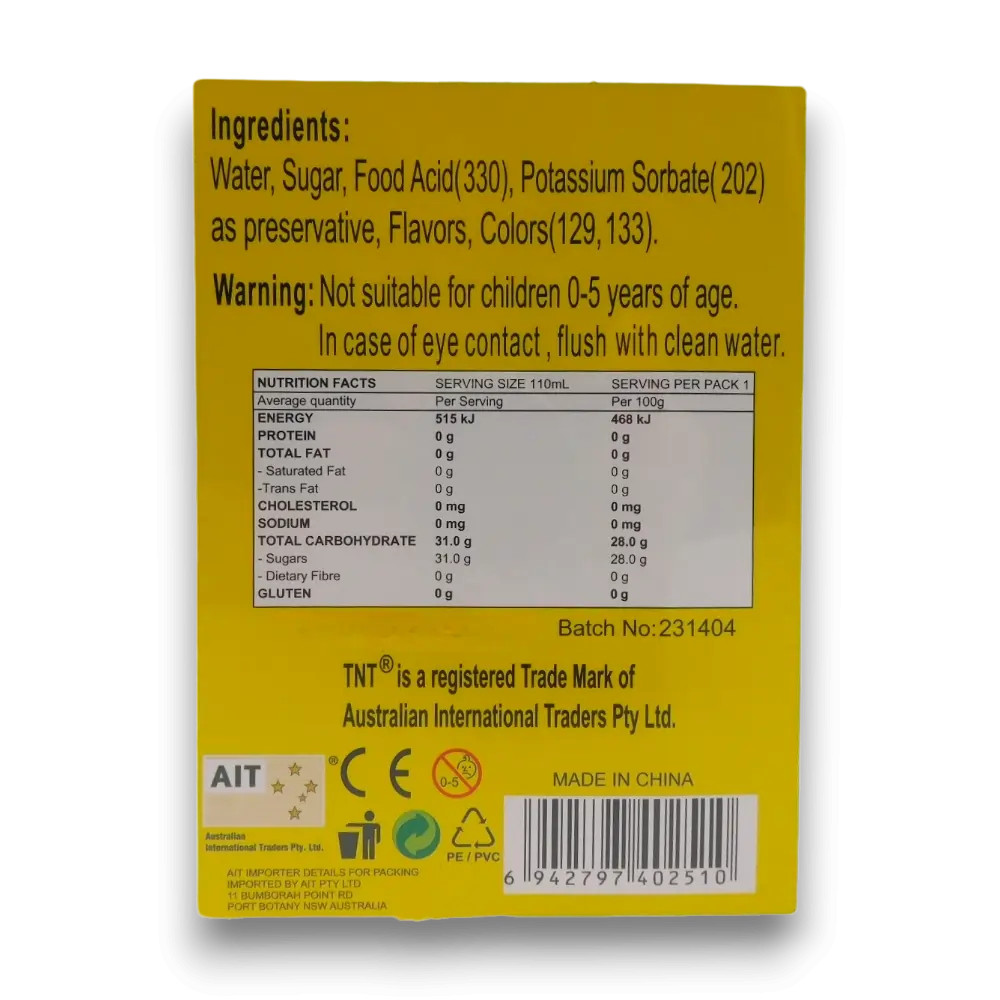 TNT - Mega Sour Spray - Watermelon & Grape (Display unit | 12 x 110ml ...