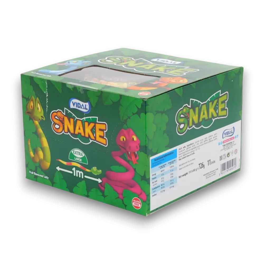 Vidal 1 Metre Snakes - 11pc Box
