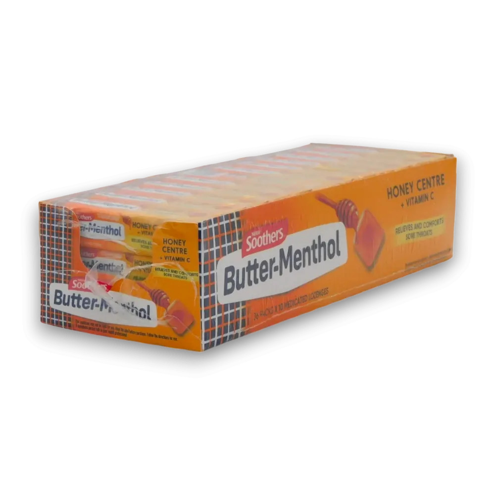 Butter Menthol - Honey Centre Lozenges (36 x 40g)