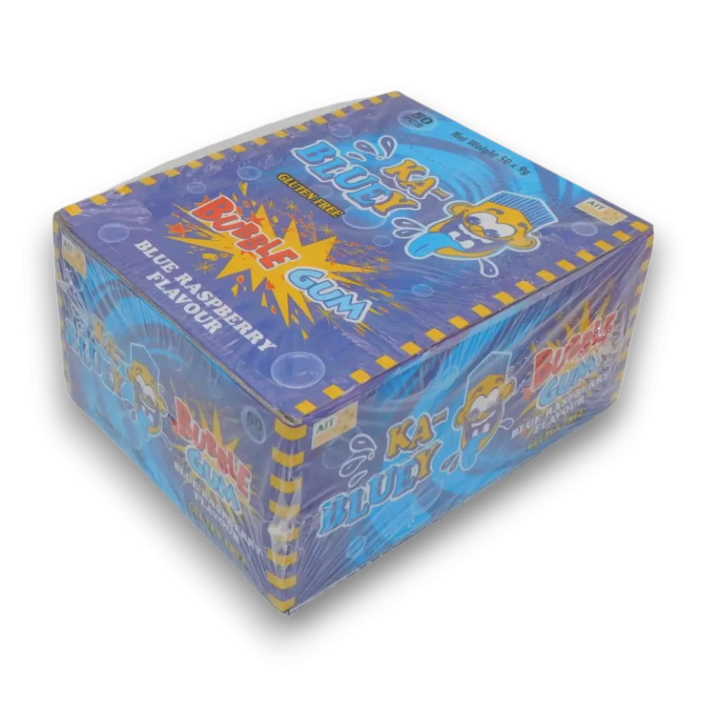 Ka-Bluey - Bubble Gum Stick Bars - Blue Raspberry (Display unit | 50 x ...